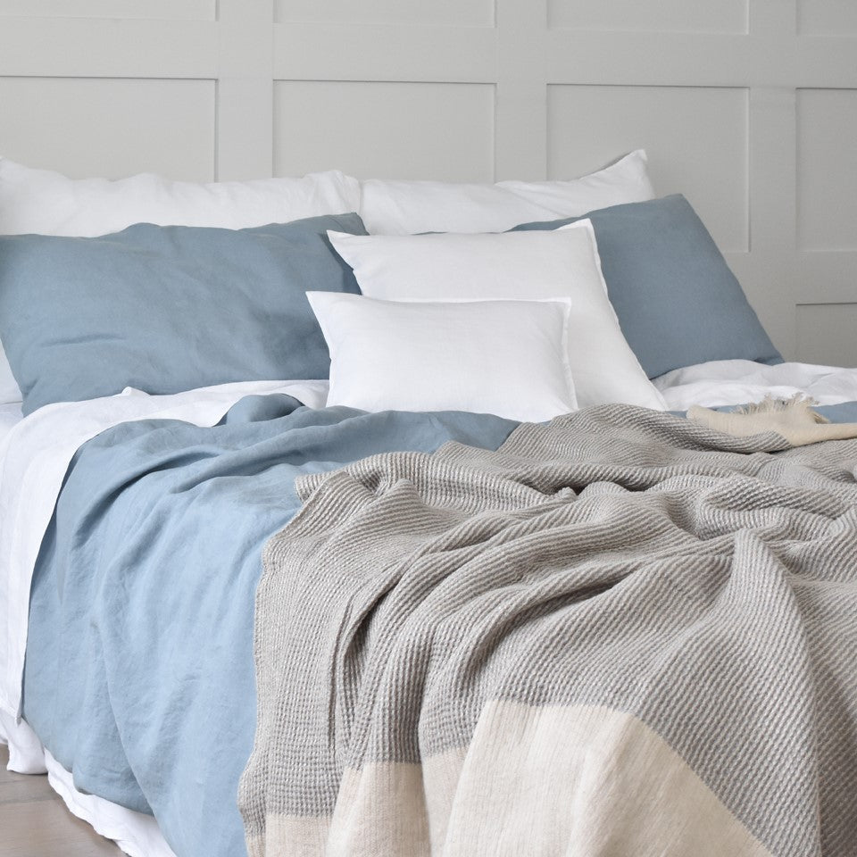 Pure Linen Throw | Naturally Soft and Cosy – Chalk Pink Linen Company